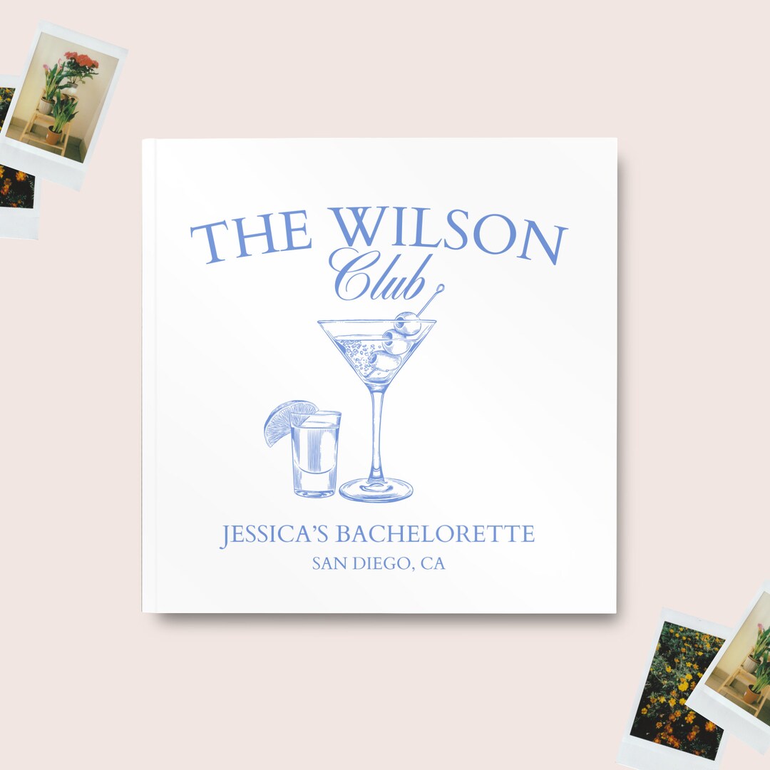 Bachelorette Photo Album the Bach Club Decor Bachelorette Memory Book ...