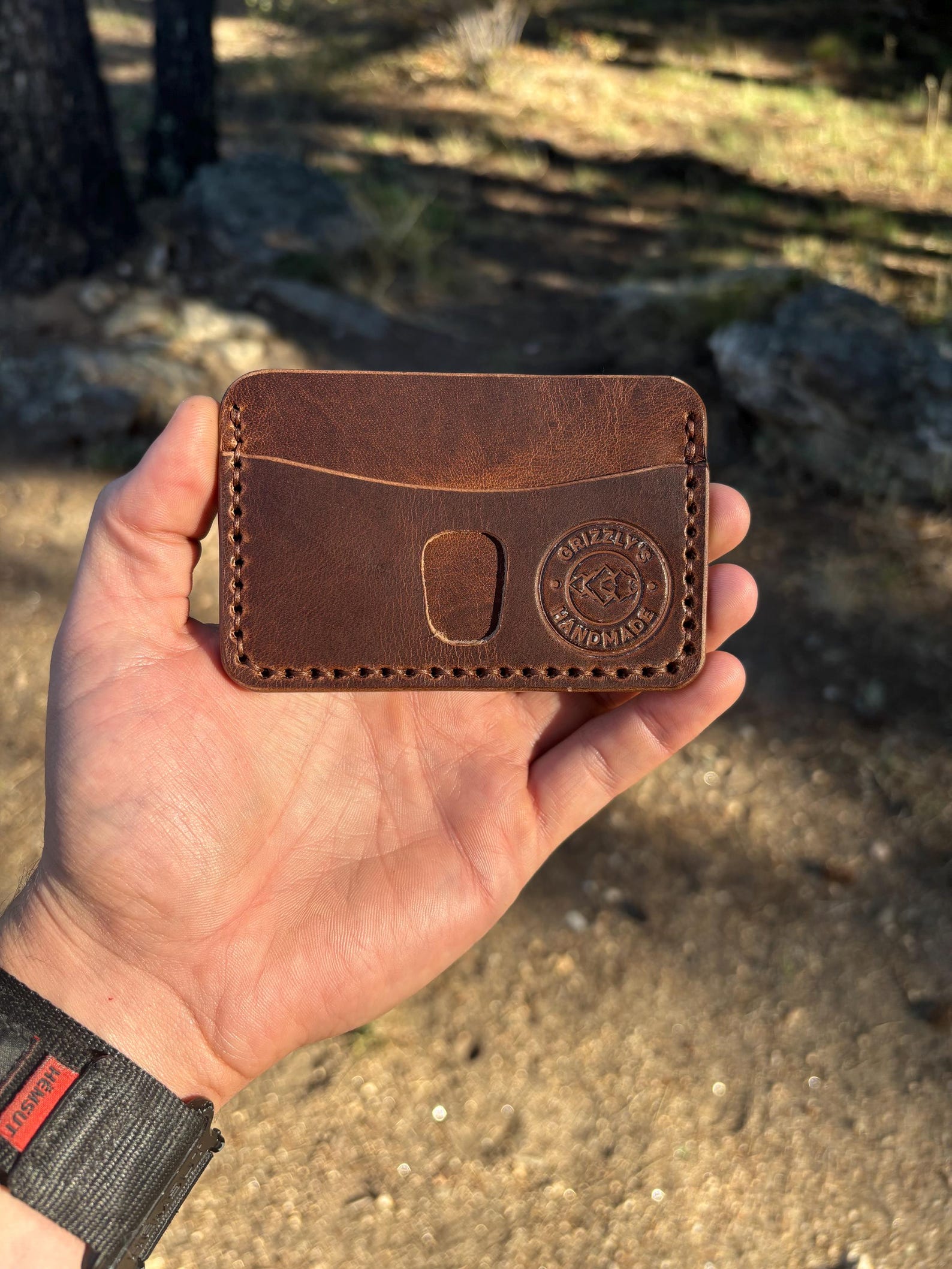 Side-by-side Card Holder Hand Crafted With Full-grain Horween Leather ...