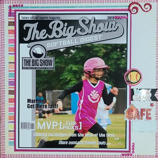 Softball Magazine Cover - Etsy
