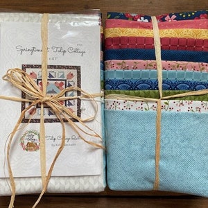 Springtime at Tulip Cottage Quilt Kit - Etsy