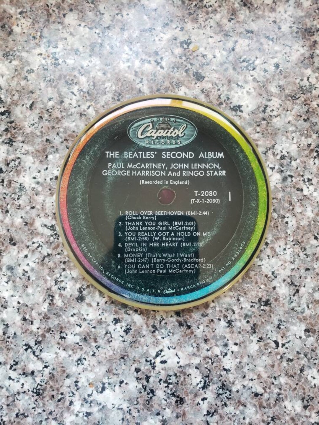 The Beatles Record Coaster - Etsy