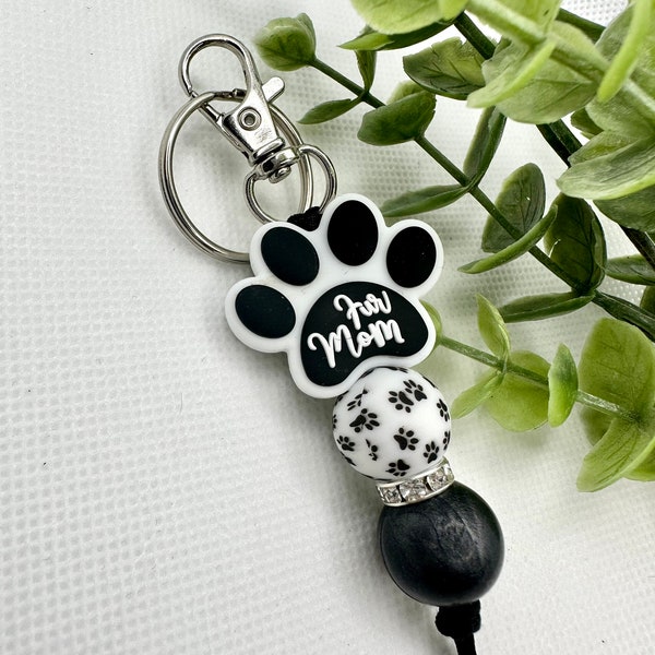 Mama Beaded Keychain - Etsy