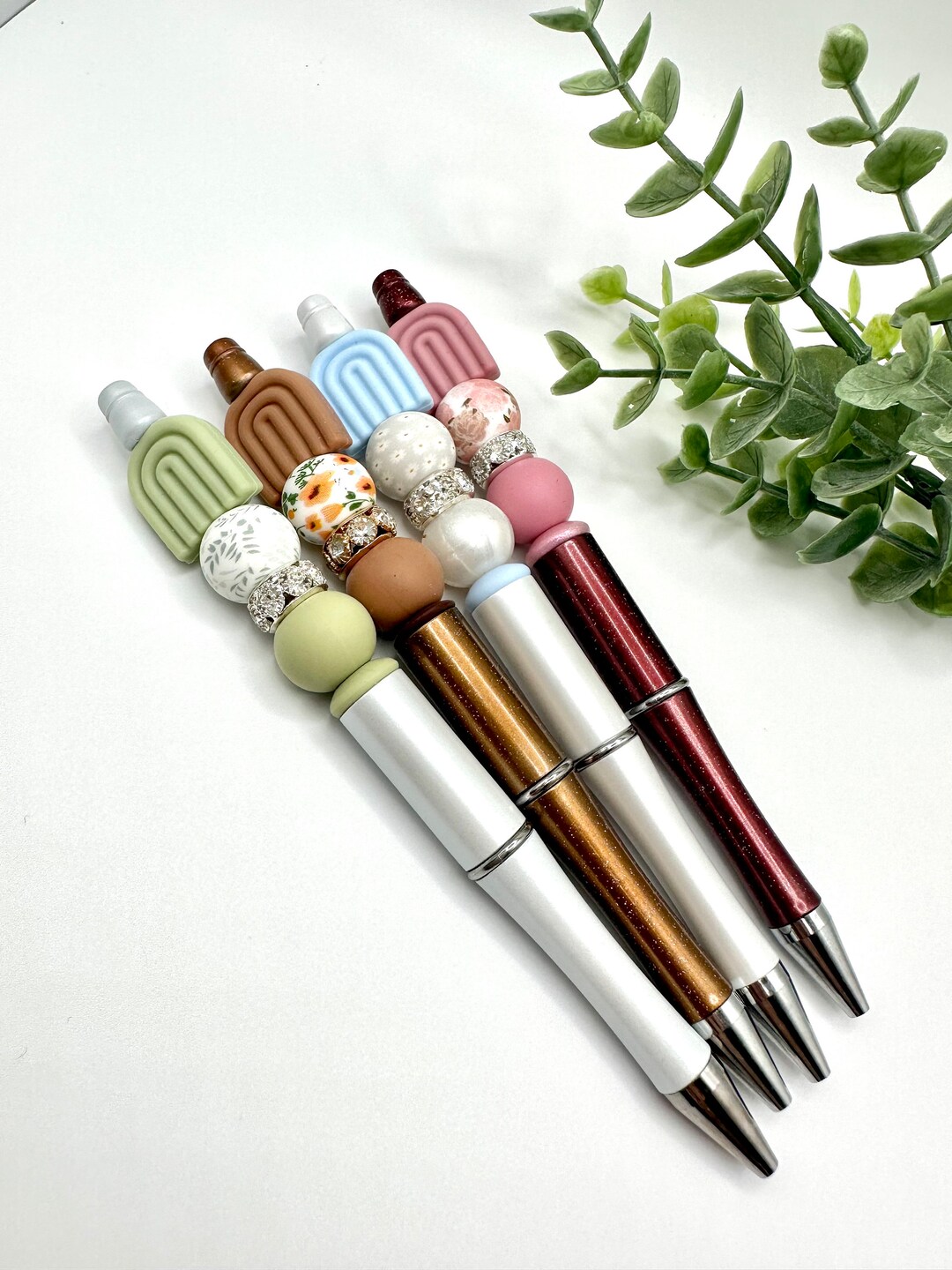 Boho Rainbow Beaded Pen Rainbow Beaded Pen Pink Pen Cute Pengift for ...