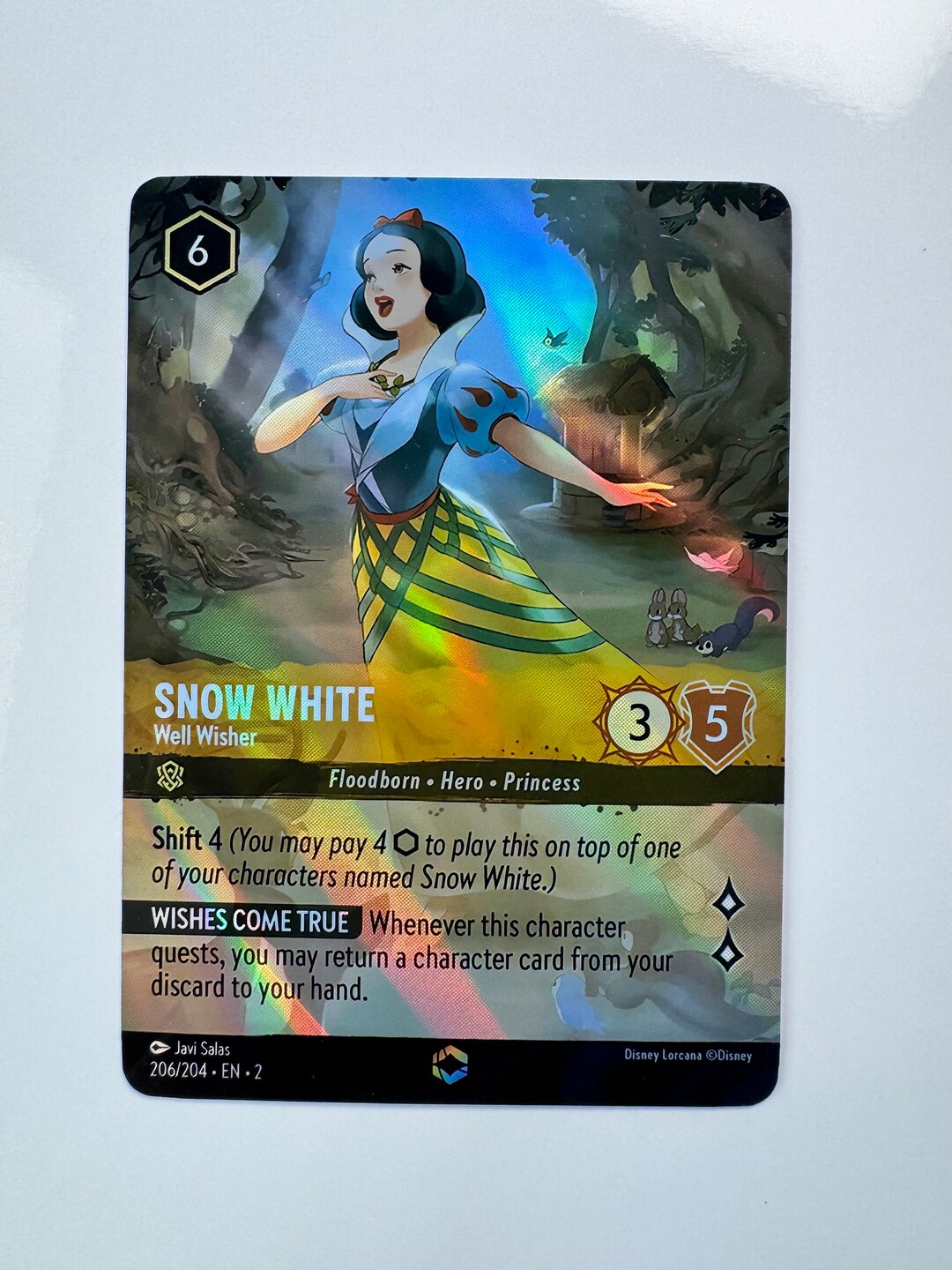 Snow White Well Wisher (alt Art) Lorcana Proxy/orica, Common/holo - Etsy