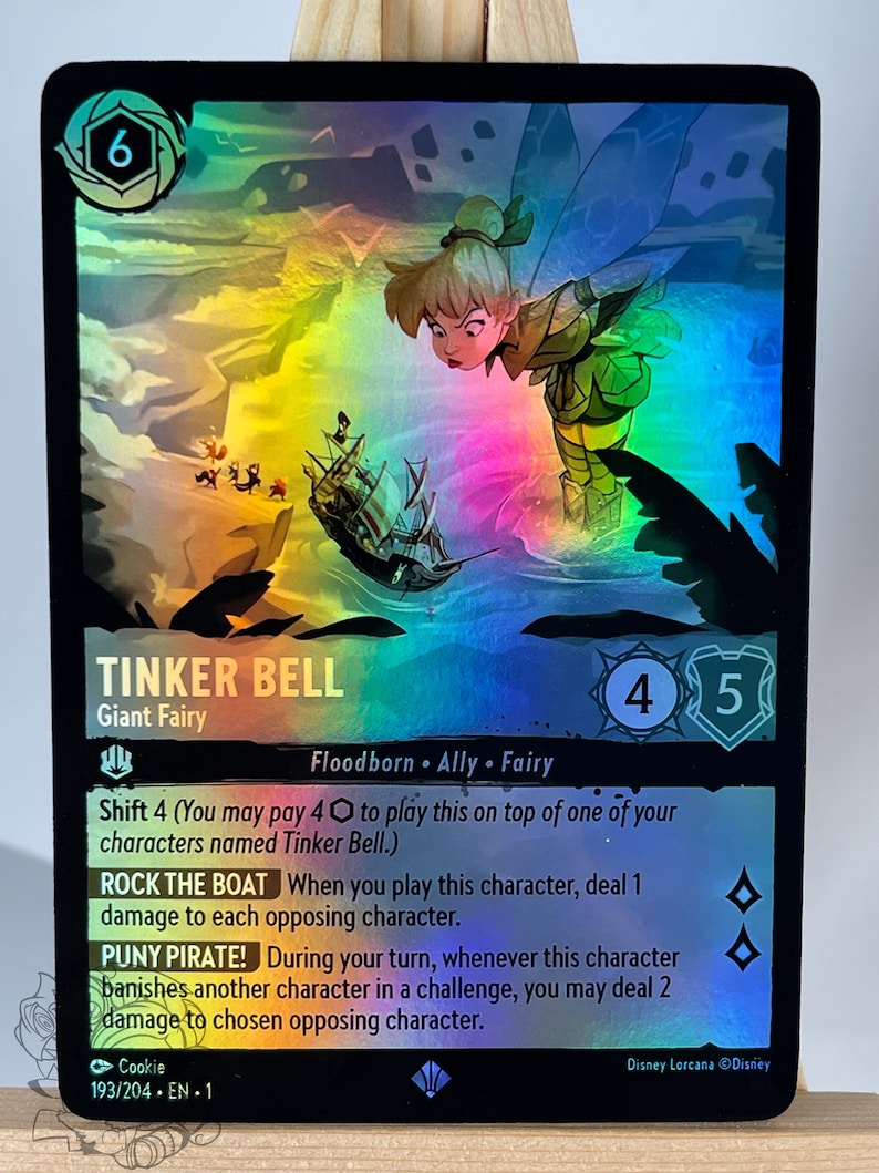 Tinker Bell Giant Fairy Lorcana Proxy/orica, Common/holo - Etsy