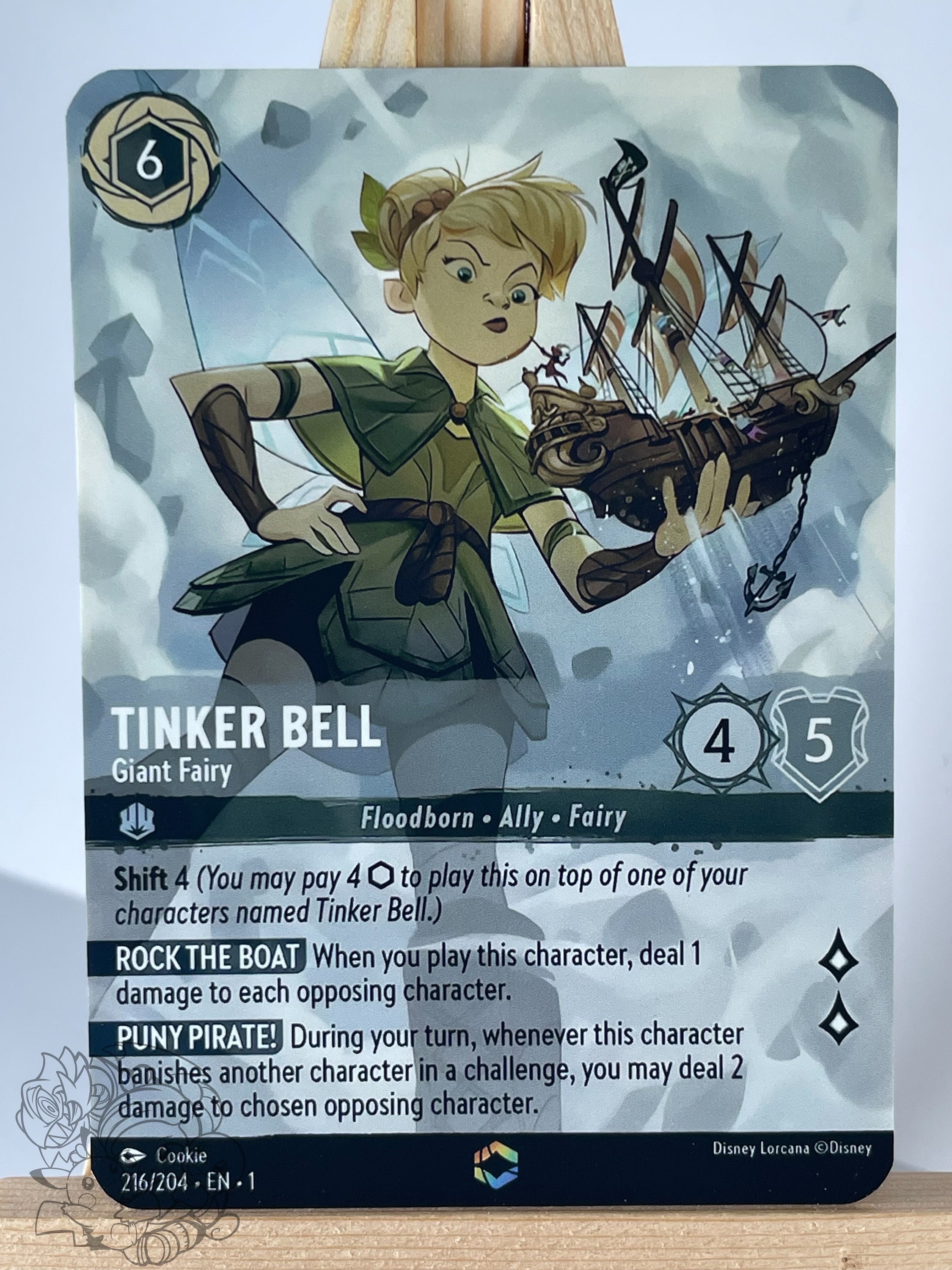 Tinker Bell Giant Fairy(alt Art) Lorcana Proxy/orica, Common/holo - Etsy