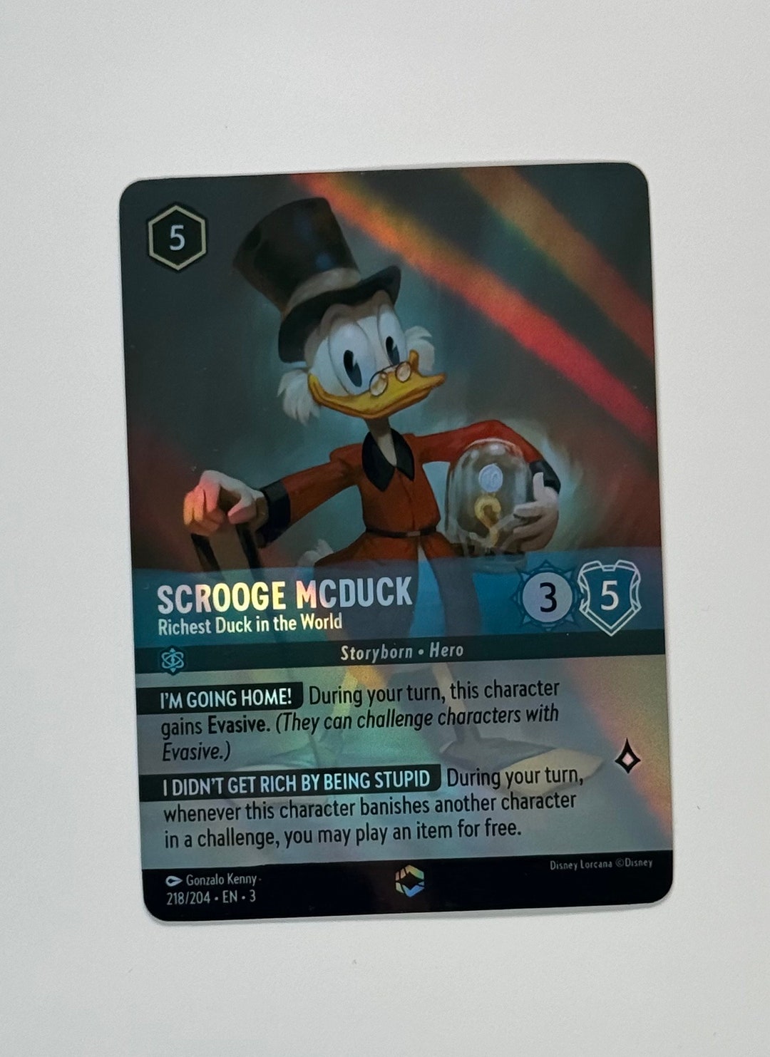 Scrooge Mcduck Richest Duck in the World (alt Art) Lorcana Proxy/orica ...