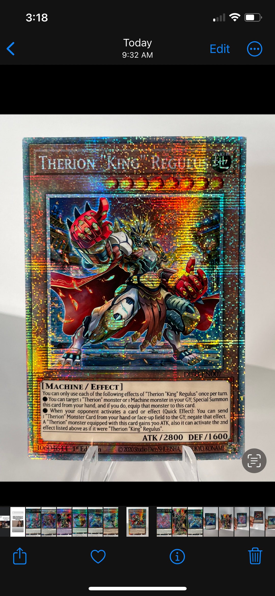 Therion “king” Regulus Proxy/orica Common/ultra/sr/slr - Etsy