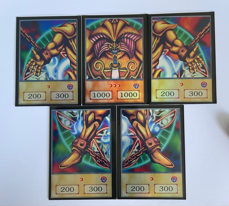 Exodia the Forbidden One Set Anime Style Proxy/orica Ultra - Etsy