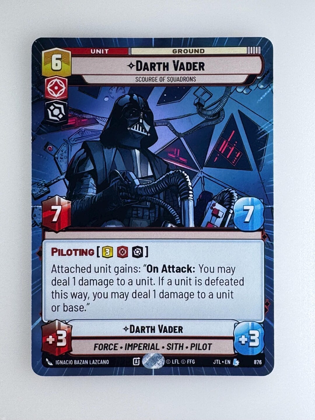 Darth Vader JTL Proxy/orica, Common/holo (hyperspace) - Etsy