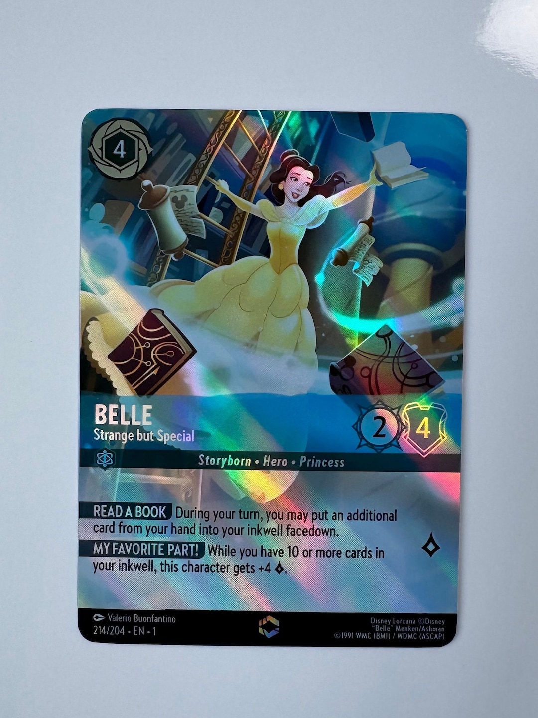Belle Strange but Special (alt Art) Lorcana Proxy/orica, Common/holo - Etsy