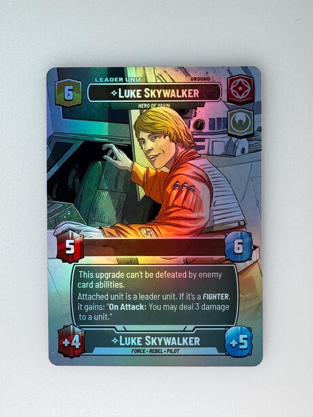 Luke Skywalker Hero of Yavin JTL Proxy/orica, (showcase) - Etsy