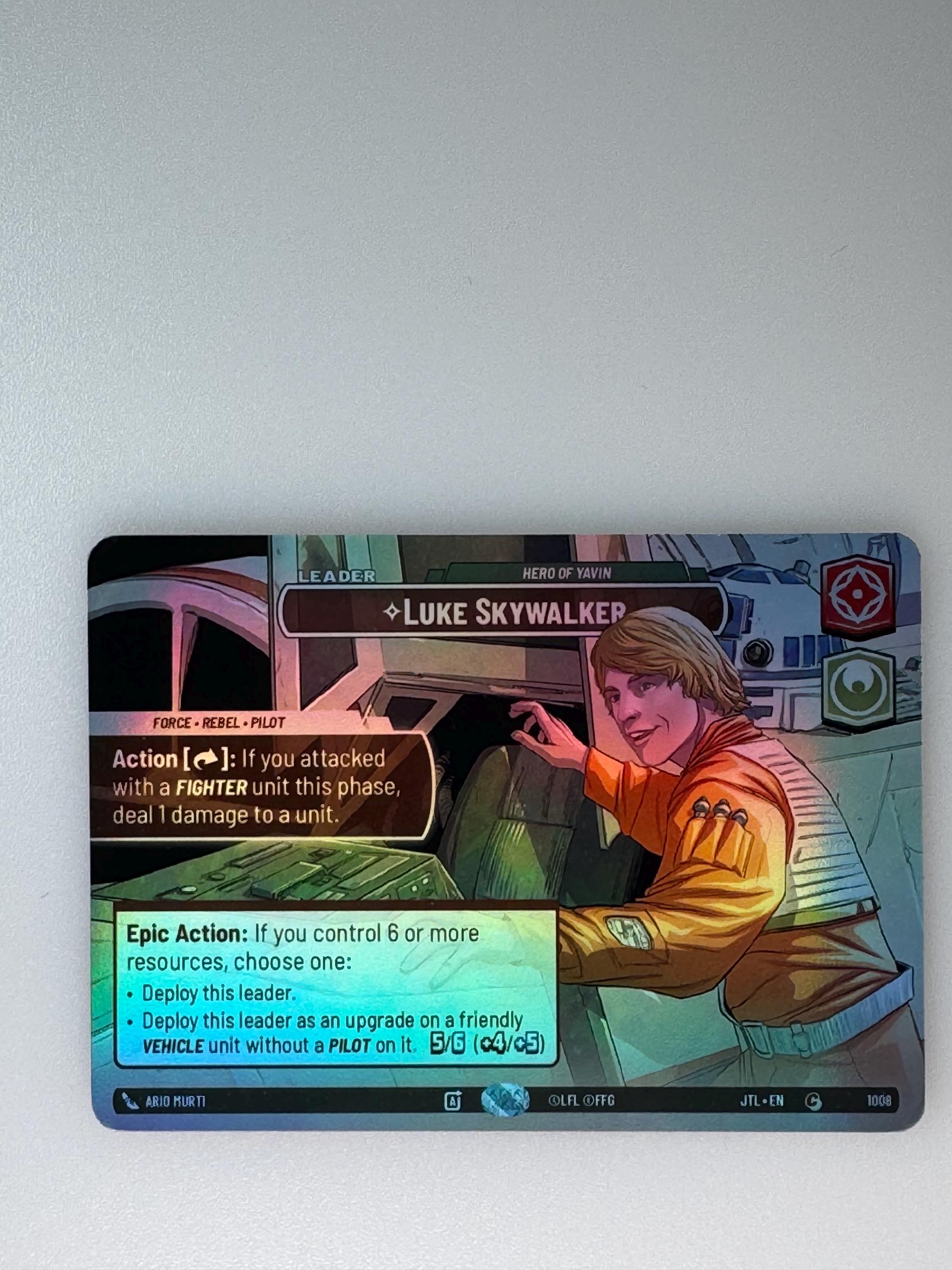 Luke Skywalker Hero of Yavin JTL Proxy/orica, (showcase) - Etsy