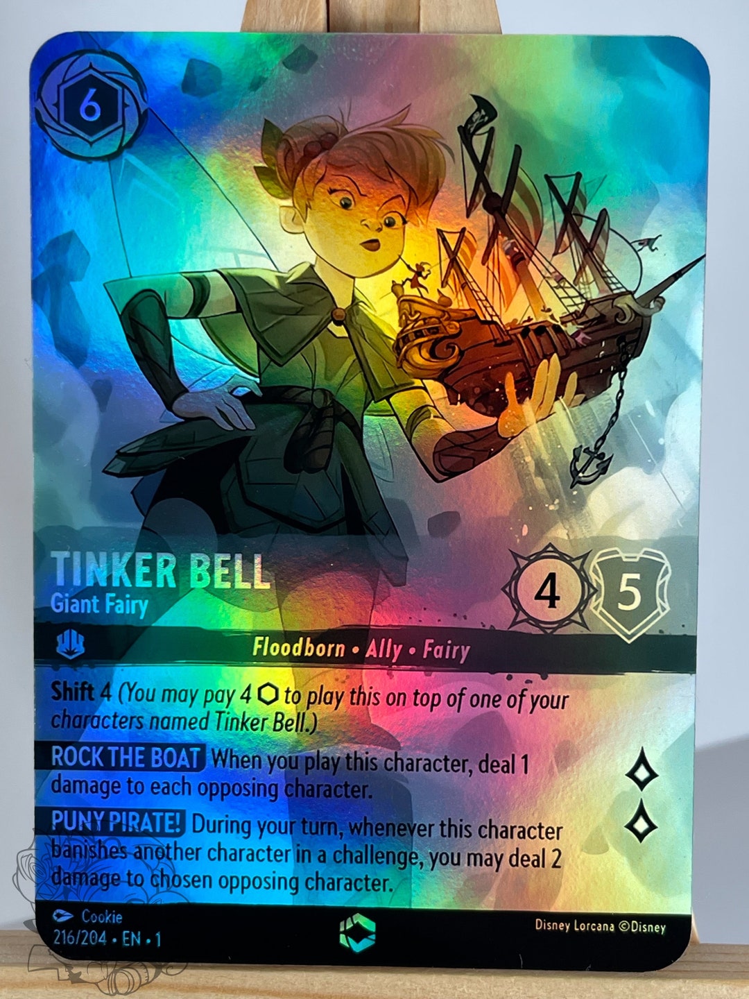Tinker Bell Giant Fairyalt Art Lorcana Proxy/orica - Etsy