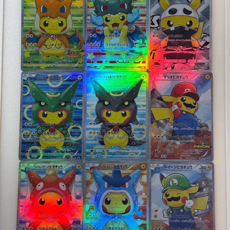 Pikachu Cosplay Cards - Etsy