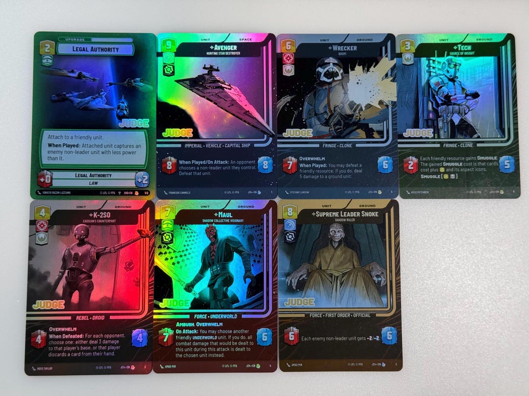 Star Wars Unlimited Judge Promo Proxy/Orica, no oficial - Etsy España