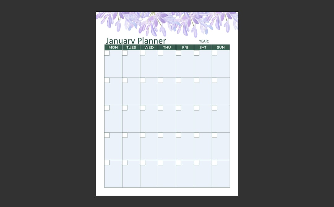 Printable Calendar Pages - Etsy