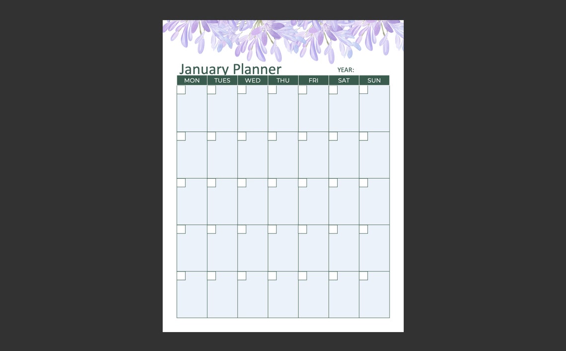 Printable Calendar Pages - Etsy
