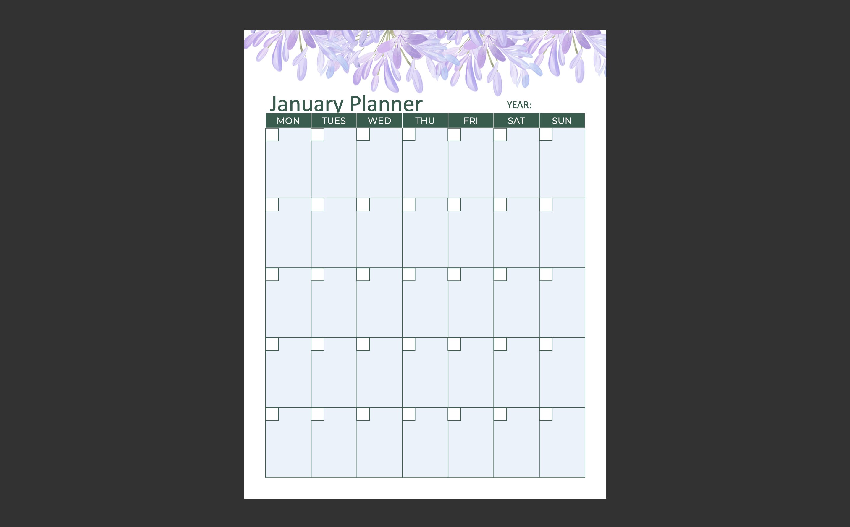 Printable Calendar Pages - Etsy