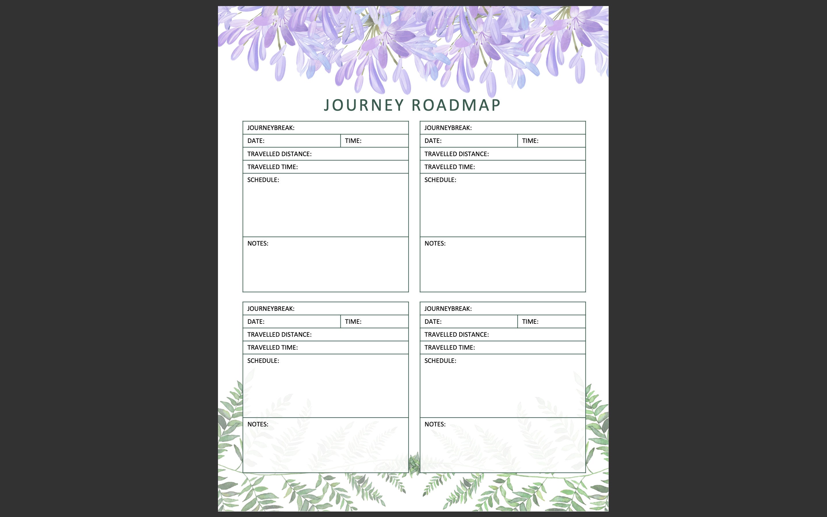 Printable Journey Roadmap Planner - Etsy