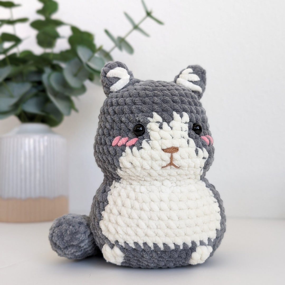 Tofu the Cat | Amigurumi Crochet Pattern | Digital File - Etsy