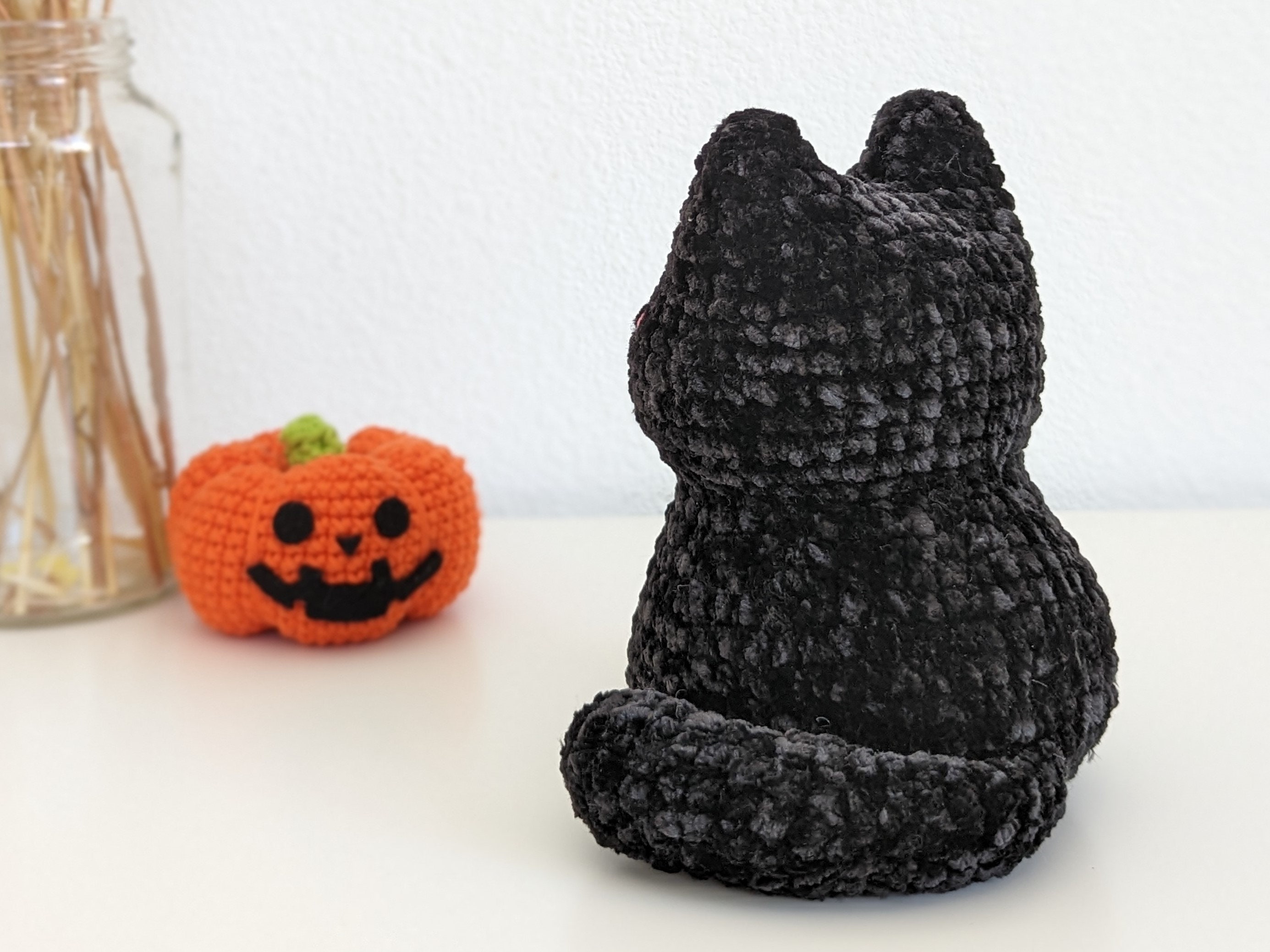 Blinky Halloween Cat | Amigurumi Crochet Pattern | Digital File - Etsy