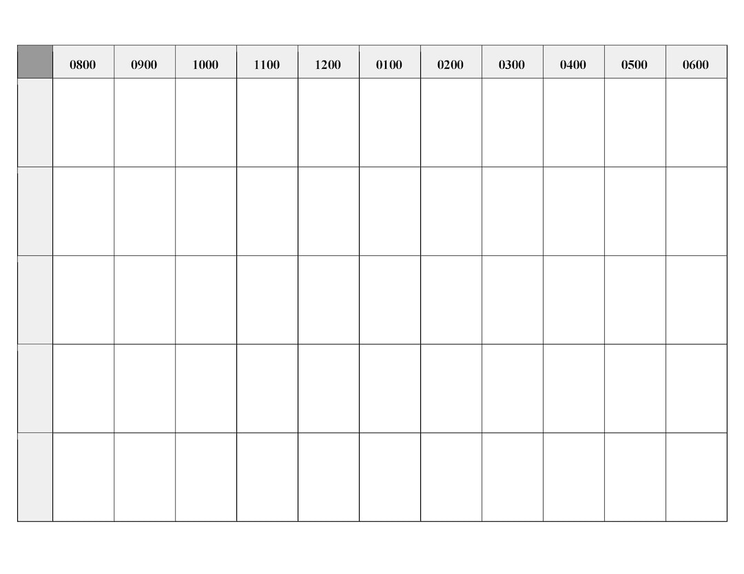 12 Hour Shift Sheet I Track Shift Nursing Sheet I Day Shift Plan Sheet ...