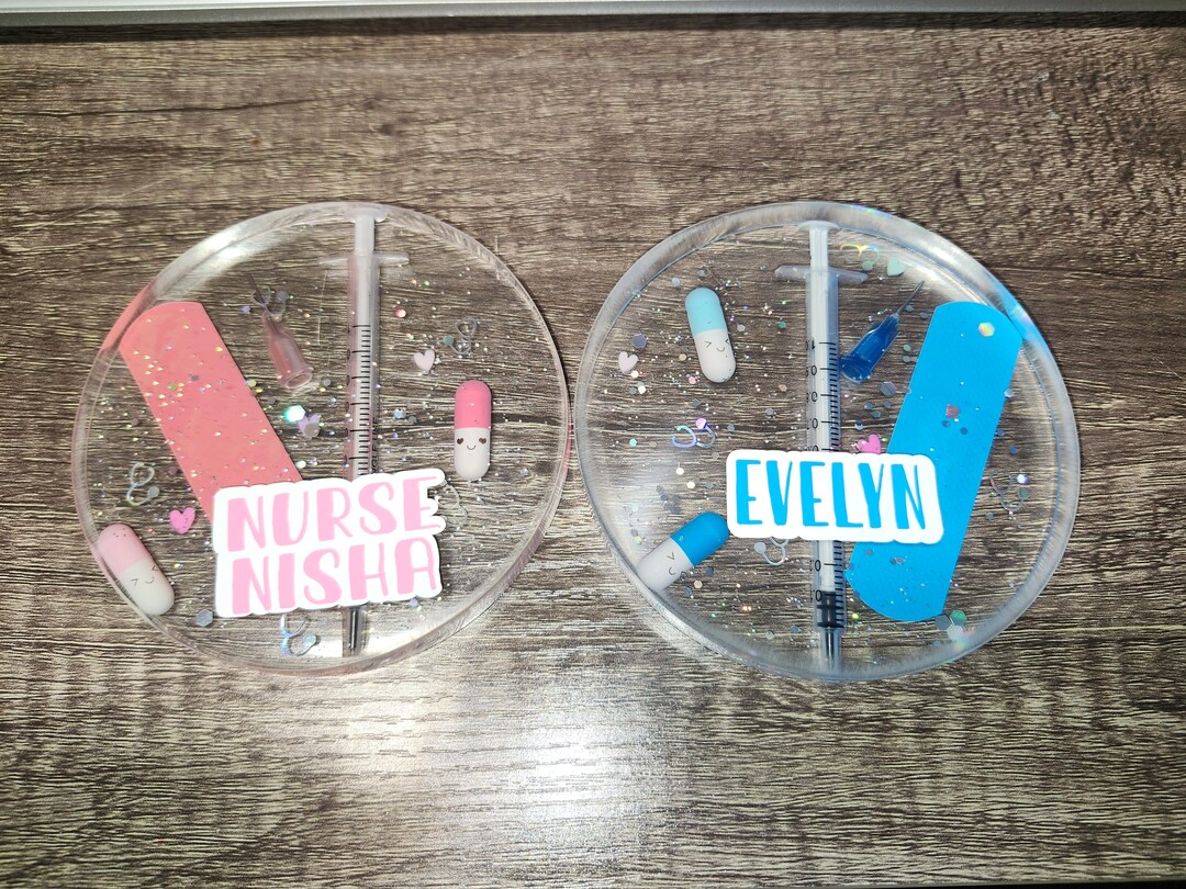 Custom Resin Nurse Coaster I Custom Resin Coaster I Gift for Her I Gift ...