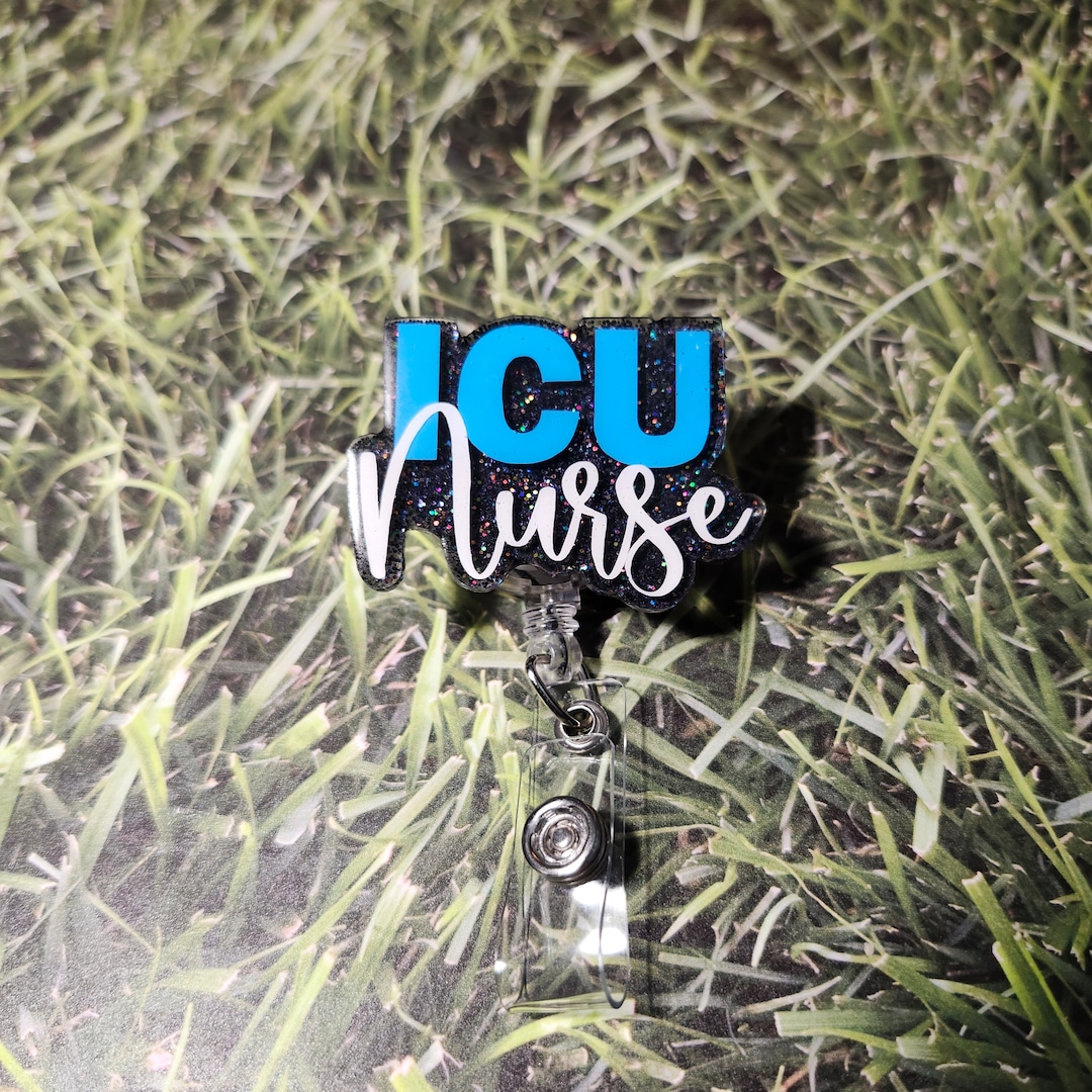 Resin Badge Reels I Personalized Gifts I ICU NURSE Badge Reel I Cute ...