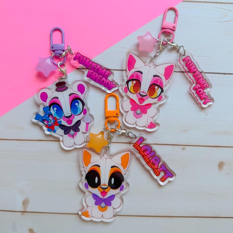 FNAF Keychains | Five Night’s at Freddy’s Inspired Accessory With ...