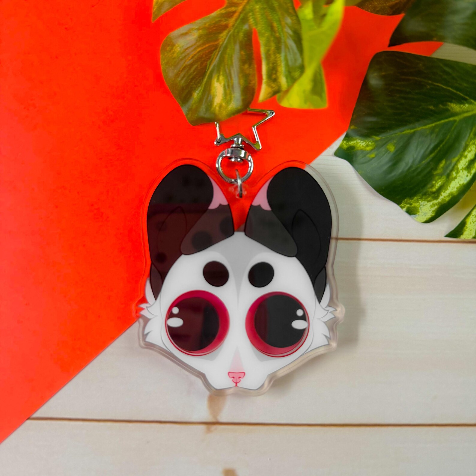 Orb Eyes Shaker Keychains | Derpy Animal Moving Acrylic Keychains ...
