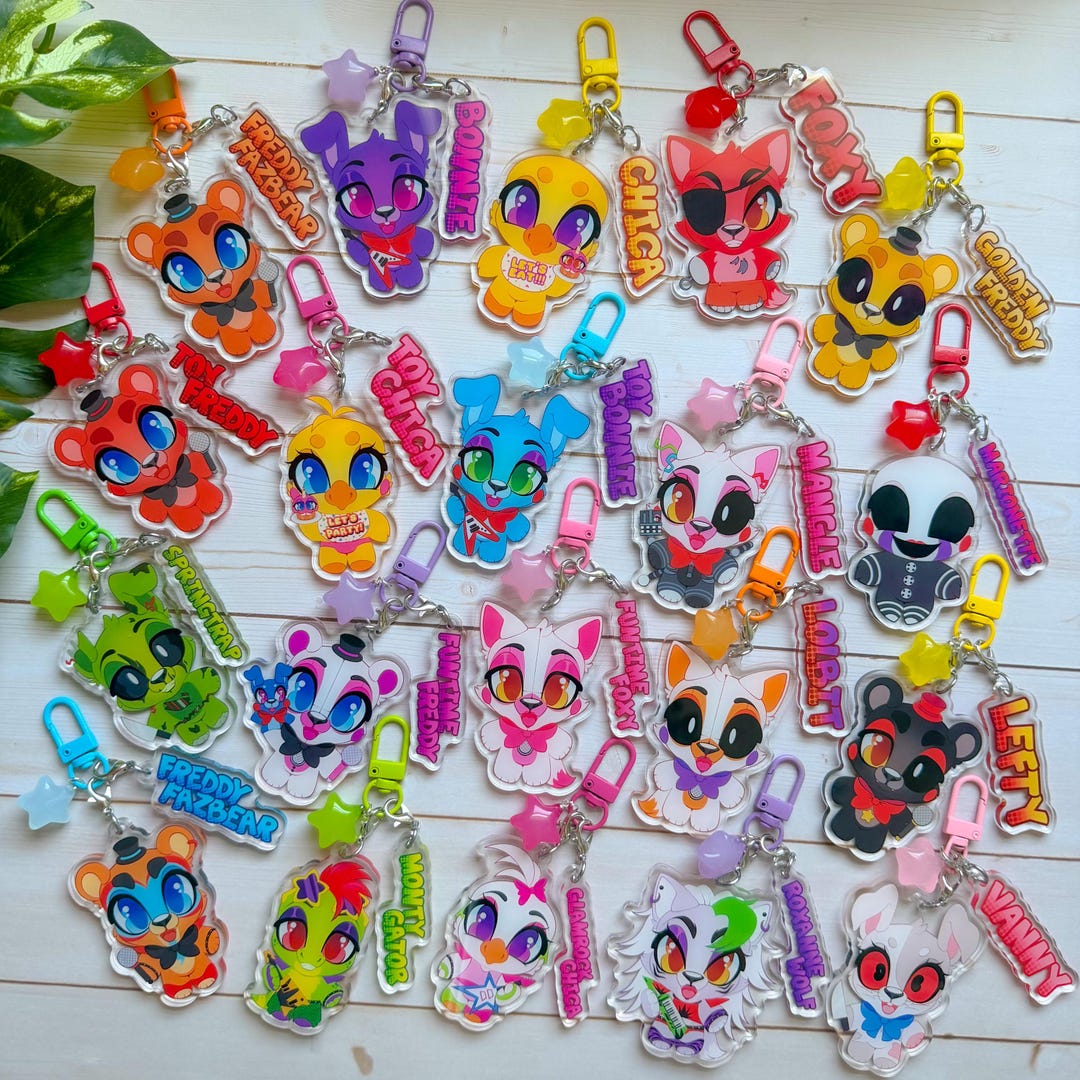 FNAF Keychains | Five Night’s at Freddy’s Inspired Accessory With ...