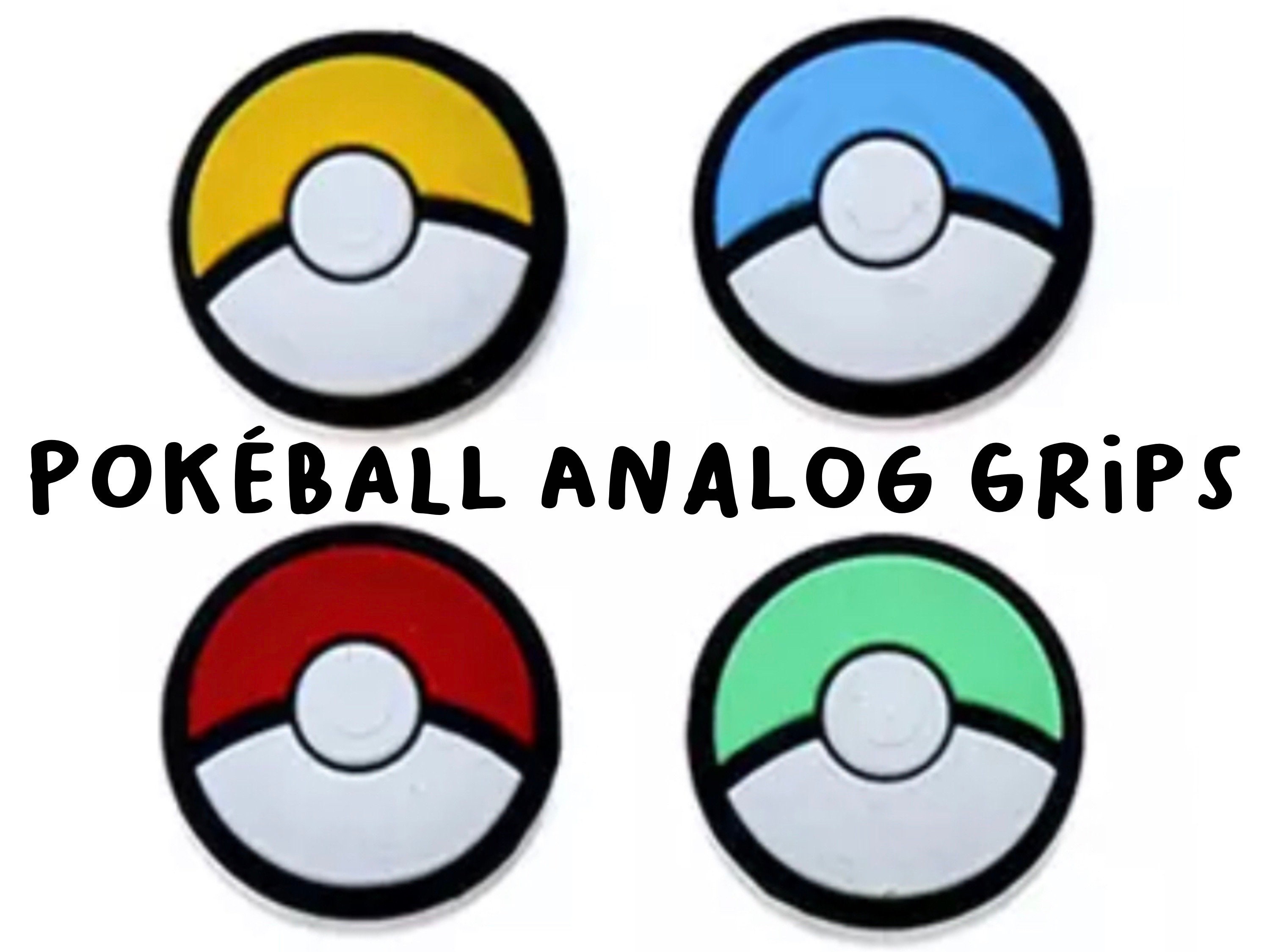Pokemon Pokeball Analog Grips for Nintendo Switch Joycons and Pro ...