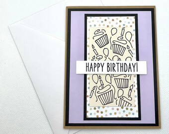 Cupcake B Day Card - Etsy