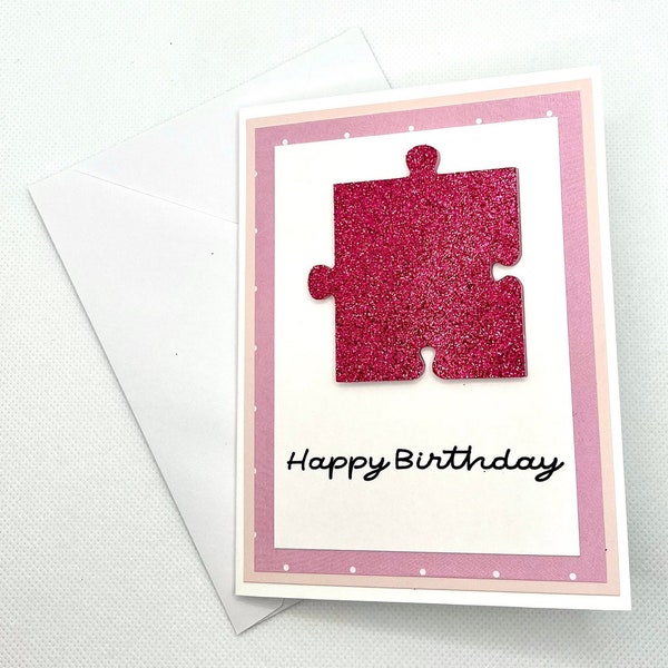 Jigsaw Puzzle Birthday Card - Etsy