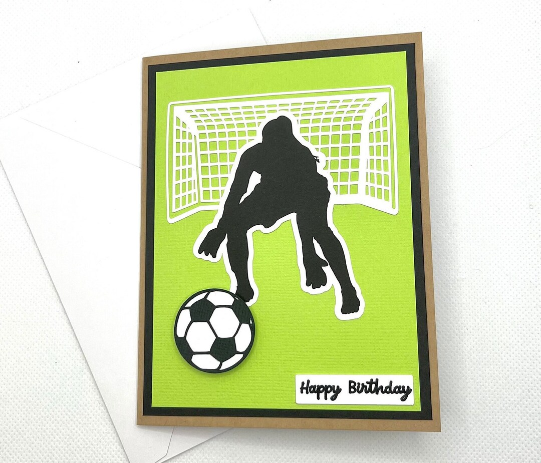 Female Soccer Goalie Birthday Card Cool Handmade Blank A2 - Etsy