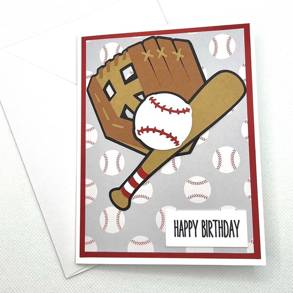 Baseball Bday Card - Etsy