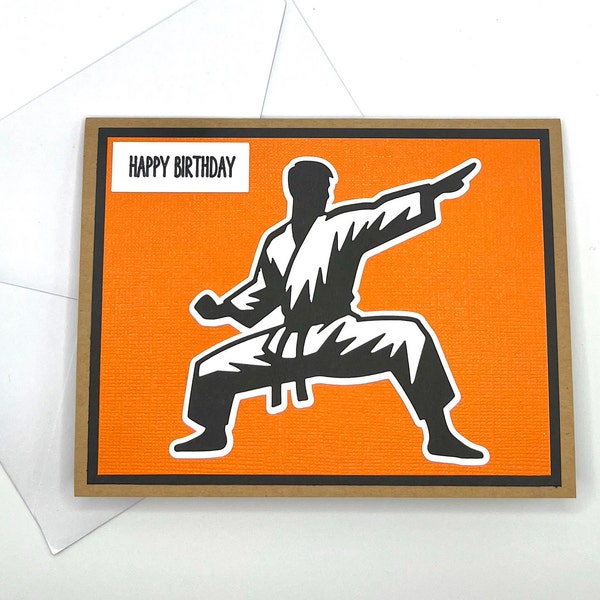 Karate Birthday Card - Etsy