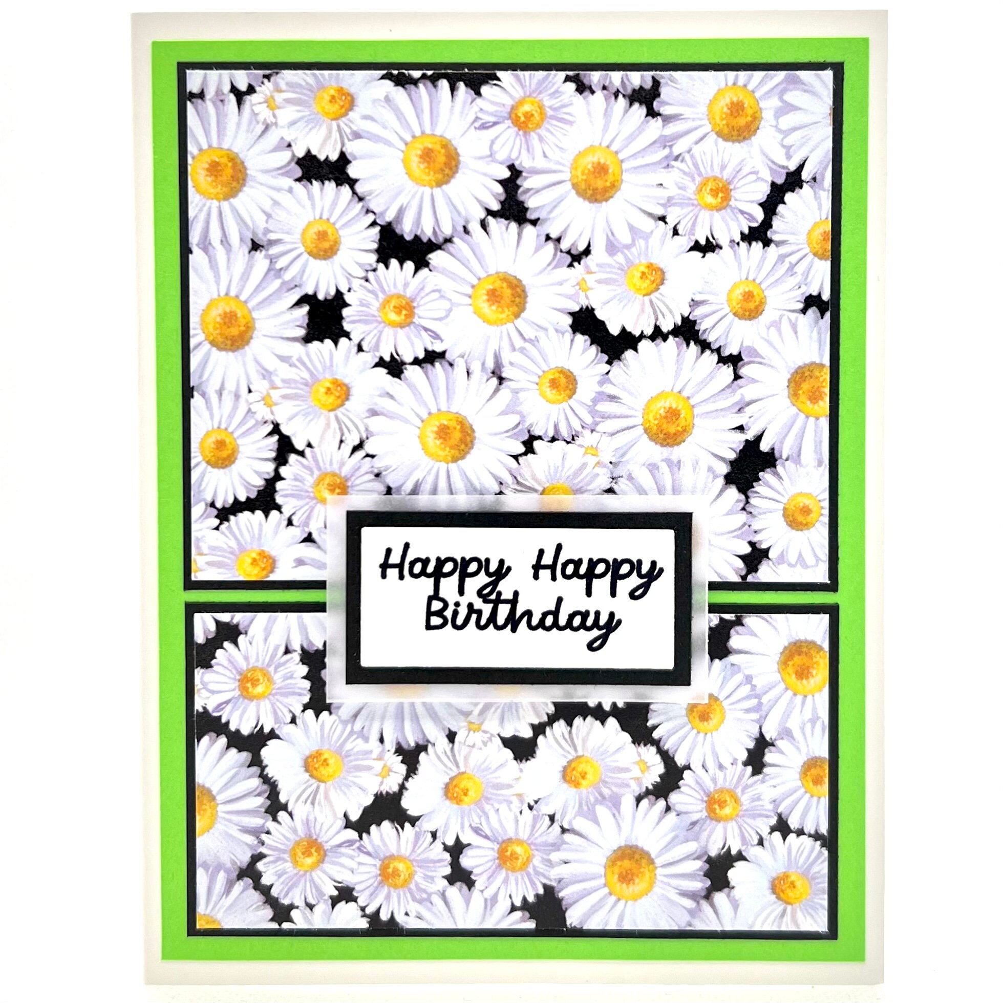 Daisy Birthday Card, Cute Handmade Blank A2 Greeting Card, Pretty ...