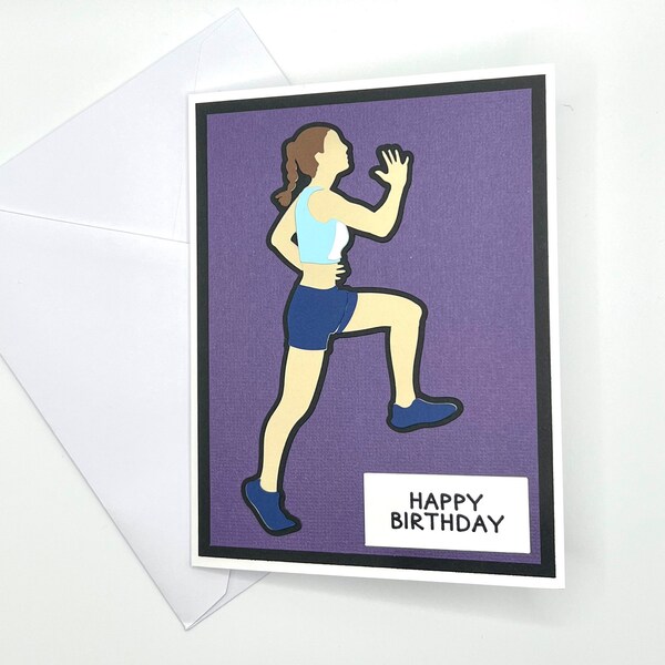 Runner Birthday Card - Etsy