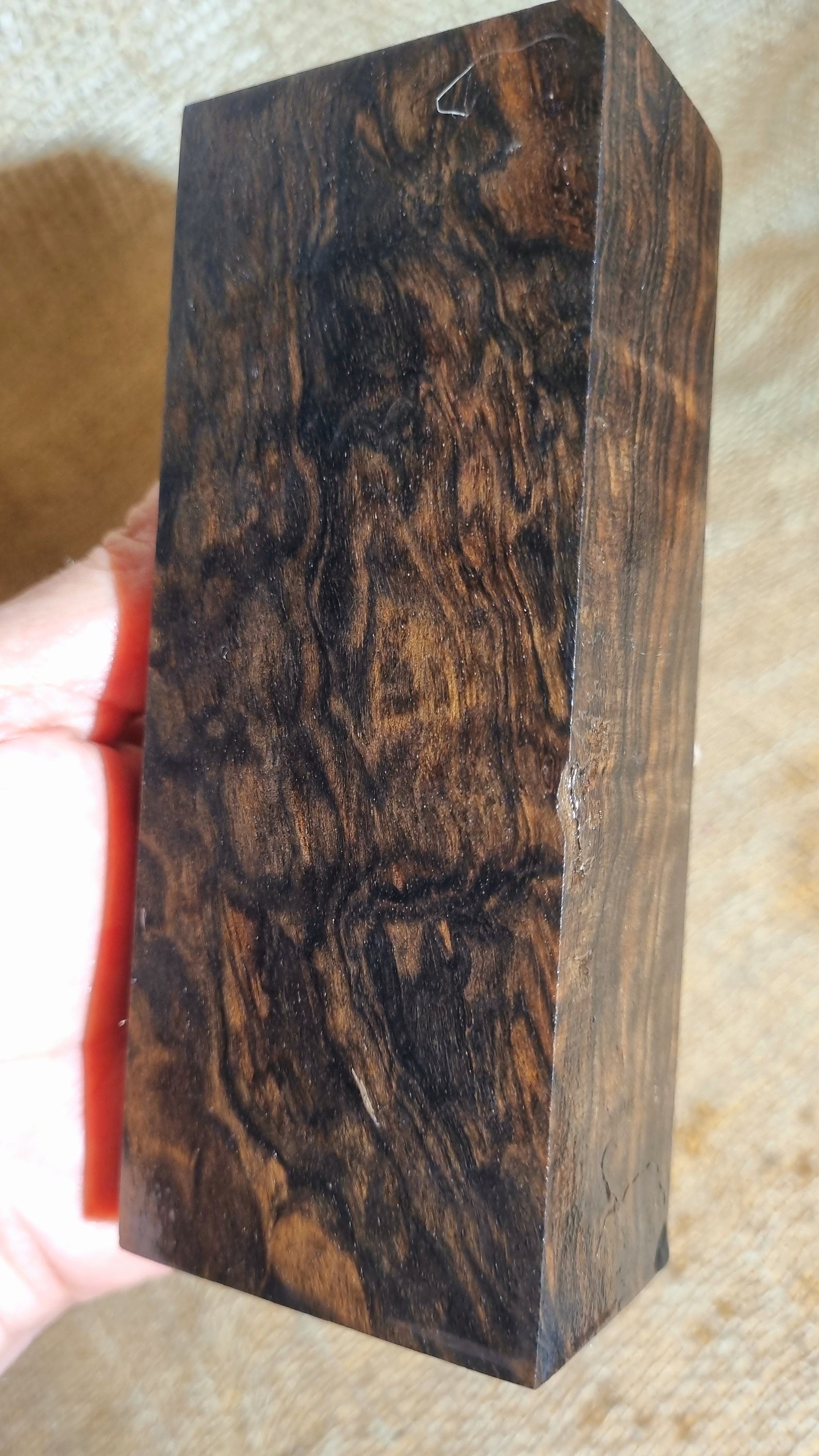 Large Stabilized Black Walnut Wood,burl Block. Blank - Etsy