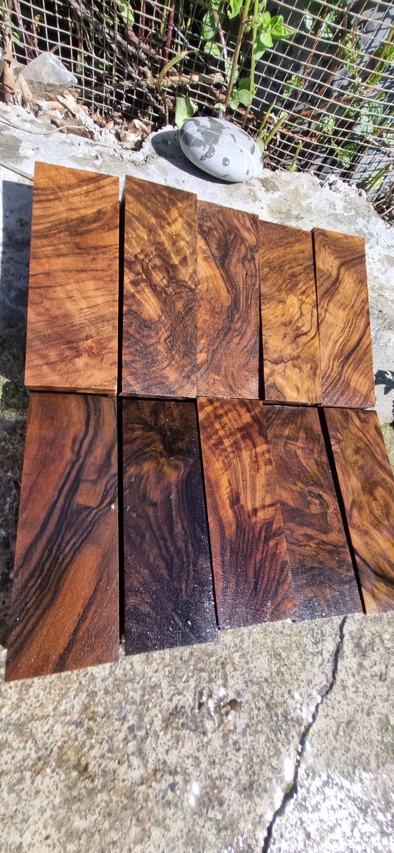 Walnut Knife Handle, Knife Scale, Turkish Walnut Burl Wood Lot ...