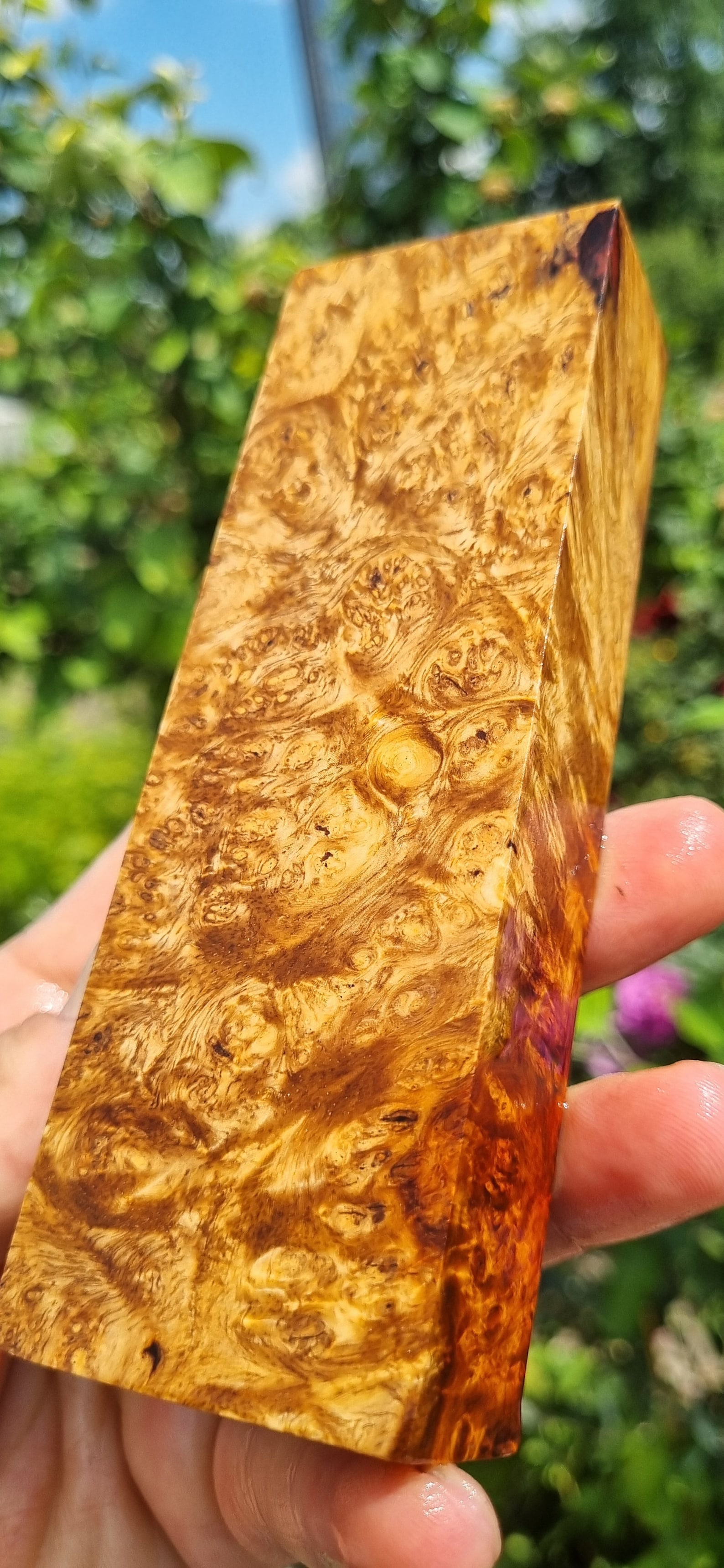 Stabilized Amboyna Burl Natural Stabilized Wood ,knife Blanks, Knife Handle, Knife Scale, N-1 - Etsy