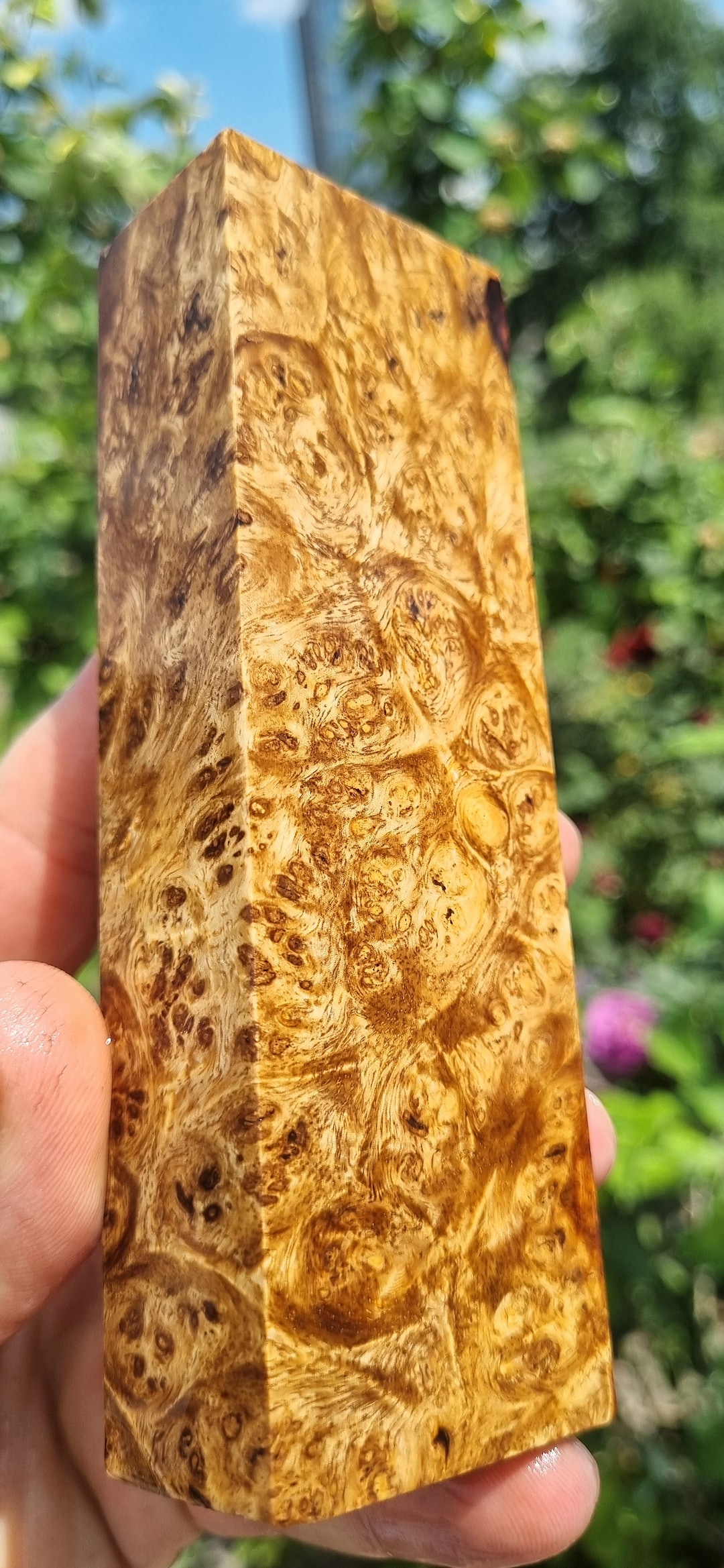 Stabilized Amboyna Burl Natural Stabilized Wood ,knife Blanks, Knife Handle, Knife Scale, N-1 - Etsy