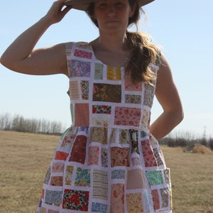 Quilt Top Dress, Fully Lined, Pullover, Sleeveless, OOAK, Repurposed ...