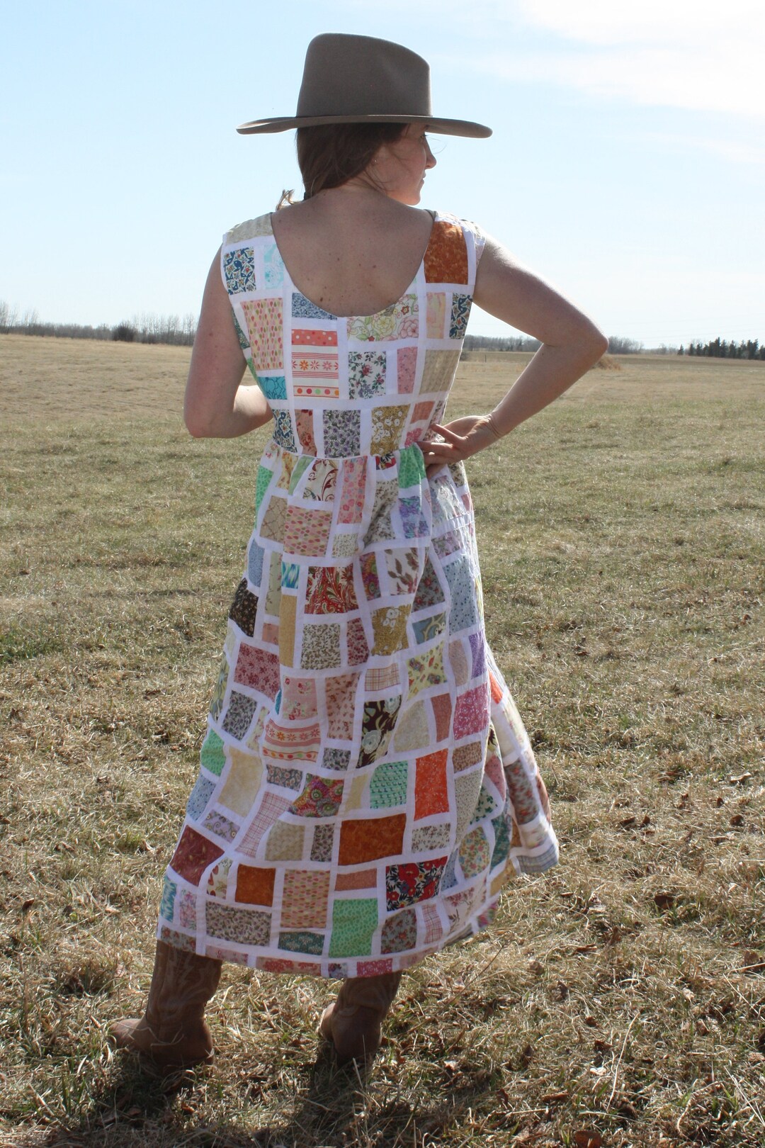 Quilt Top Dress, Fully Lined, Pullover, Sleeveless, OOAK, Repurposed ...
