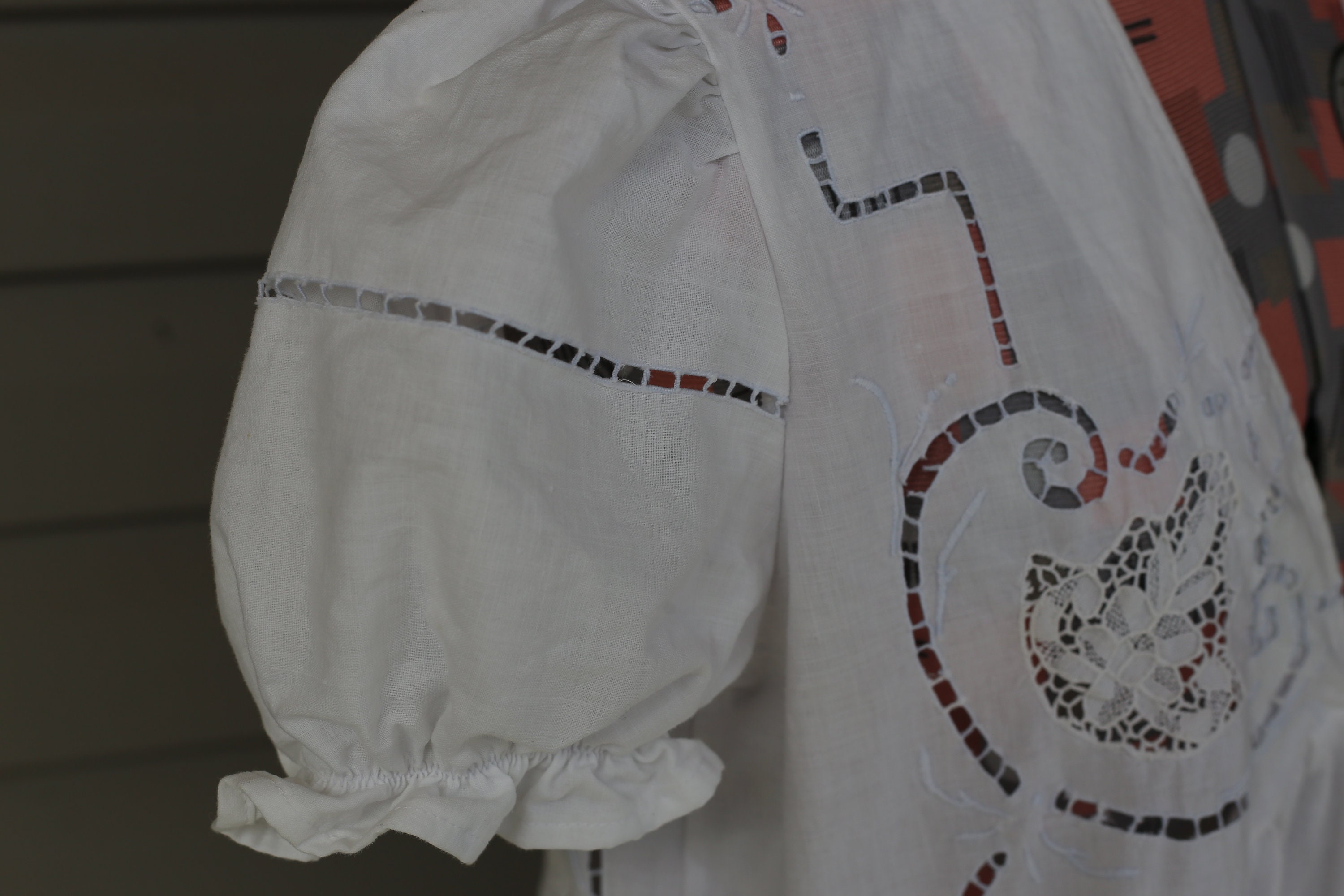 Tablecloth Dress/ Upcycle/ Cotton/ Embroidered/ Womens L - Etsy