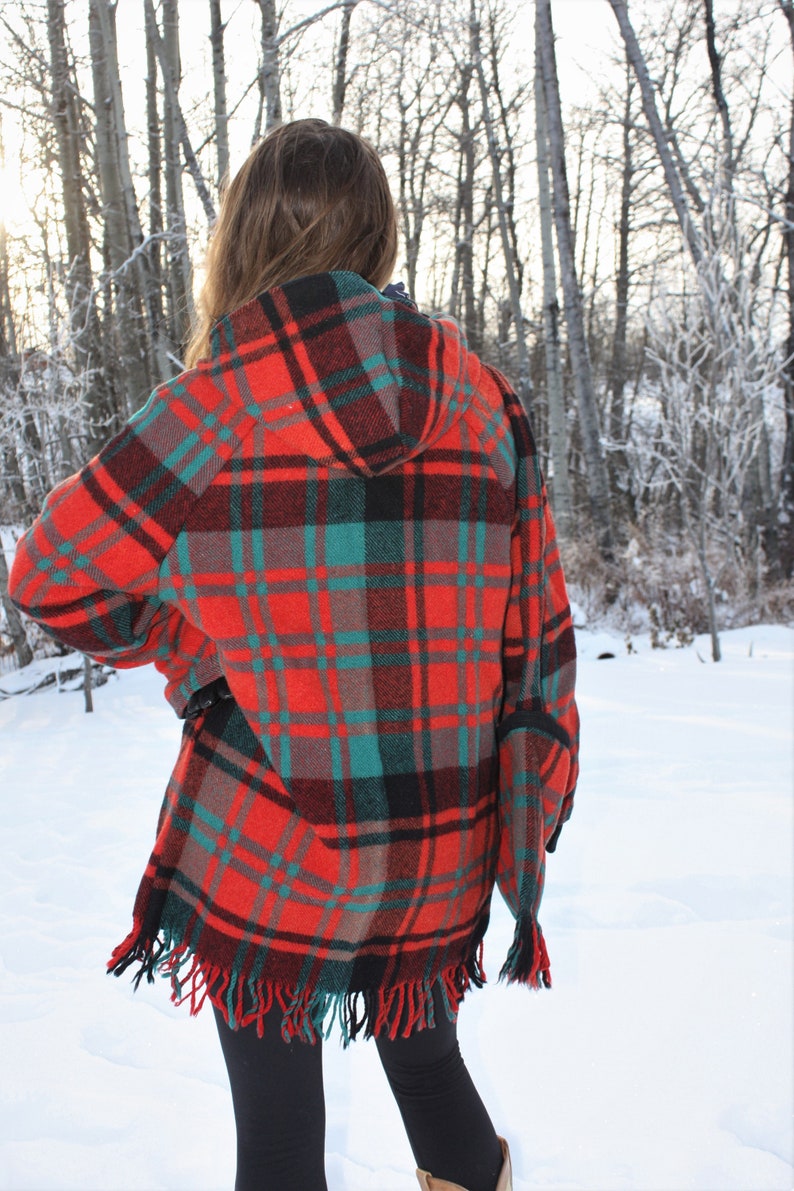 Vintage Wool Blanket Coat Fully Lined Repurposed Robertson - Etsy
