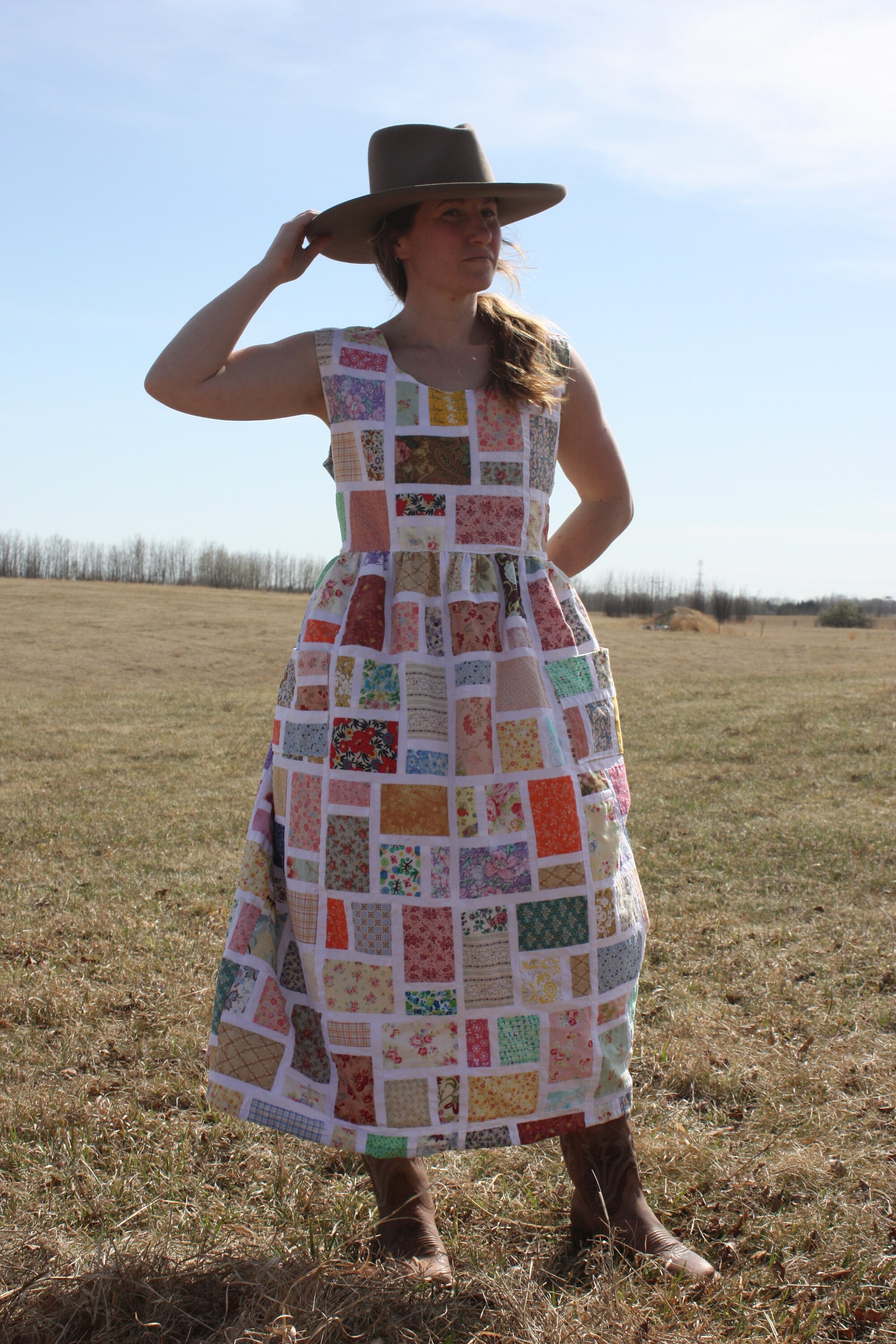 Quilt Top Dress, Fully Lined, Pullover, Sleeveless, OOAK, Repurposed ...