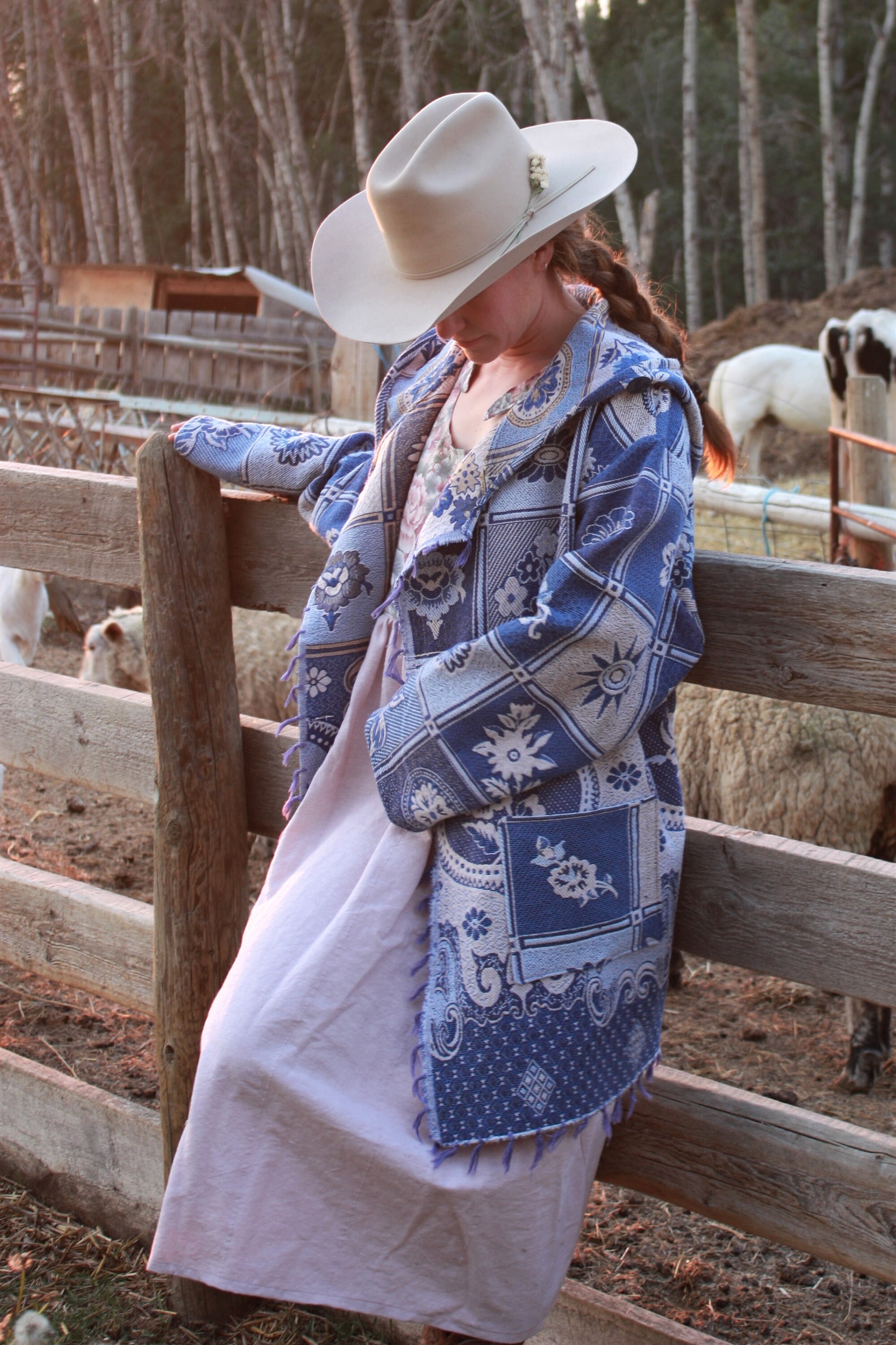 Tapestry Blanket Coat Upcycle/repurpose/ Cotton/ Womens Large/ Machine ...
